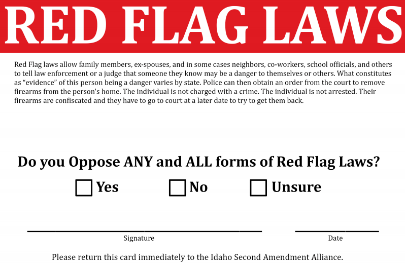 Idaho Lawmakers and Red Flag Laws. Are They Possible in Idaho ...